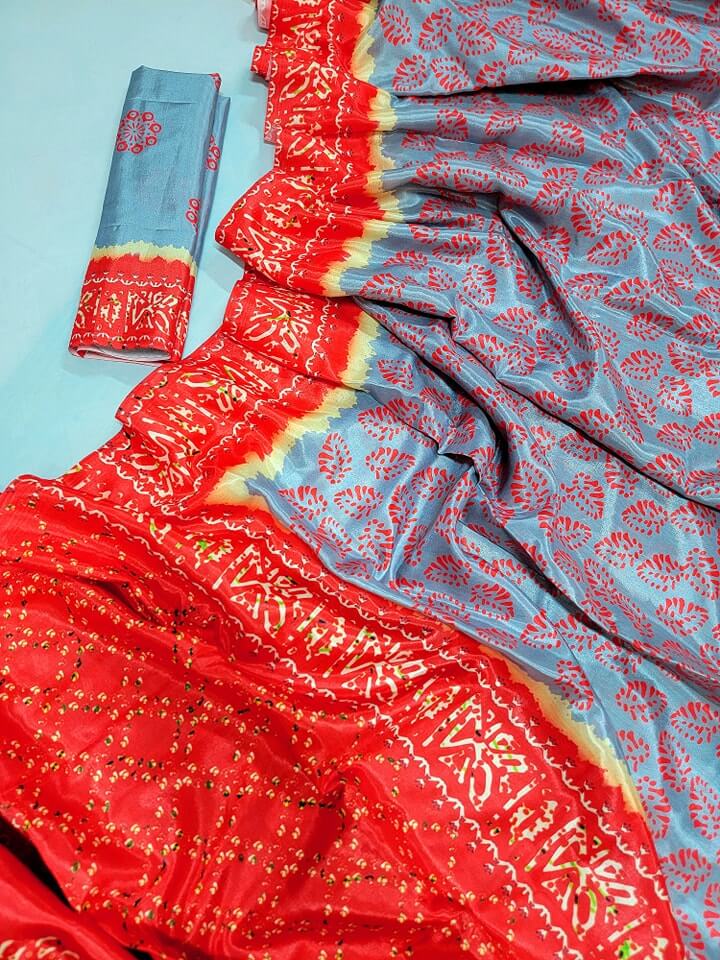 Batic Saree B004 - Noborupa